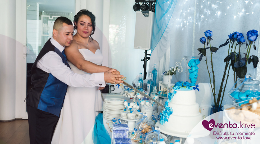 fotos de la boda con rosas azules tarta wedding cake Madrid enlace ...