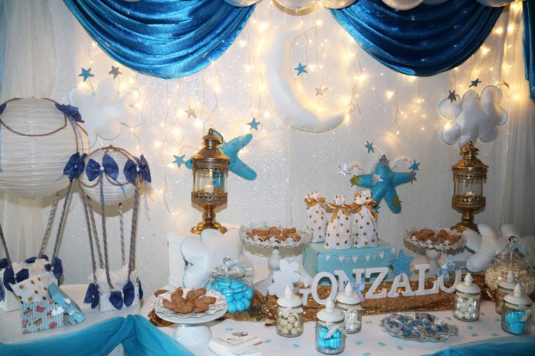 Un baby shower azul y blanco para Gonzalo - Blog de Evento.love